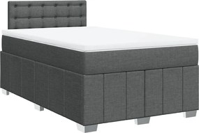 Box spring postel s matrací tmavě šedá 120x200 cm textil 3289350