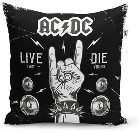 Sablio Polštář ACDC Live fast, die young - 50x50 cm