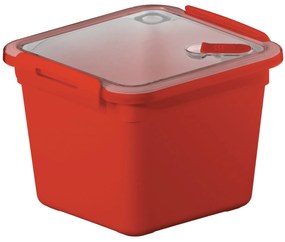 Krabička na jídlo do mikrovlnky Rotho MEMORY, 1,6l, červená