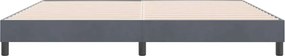 Postel Box Spring bez matrace Dark Grey 180x220 cm samet 3315886