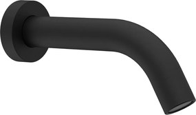 Sapho nástěnná výtoková hubice kulatá 174 mm černá mat BO512