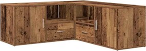 Rohová skříňka old wood 200 x 40 x 45 cm kompozitní dřevo 3307835