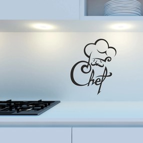 Samolepka na zeď - Chef kuchař (77x95 cm) - PopyDesign