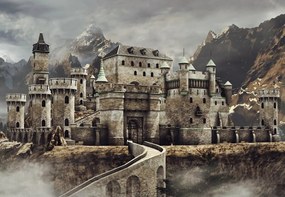 Fototapeta Středověký Fantasy Hrad Omyvatelný vlies 135x90