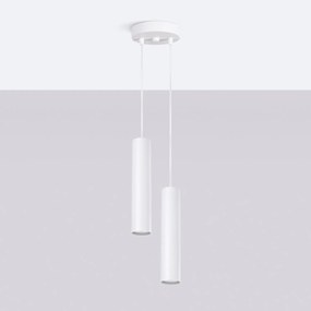 Sollux Lighting Závěsná lampa LAGOS 2P bílá