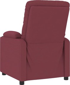 Elektrické polohovací křeslo vínové textil 3098842
