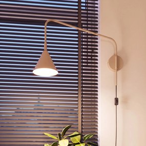 Sollux Lighting Nástěnné svítidlo NOX taupe do zásuvky