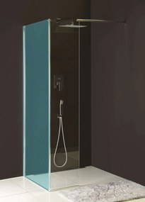 Polysan Modular Shower - Pevný panel MS2, 40 cm, levý, k instalaci na sprchovou stěnu modulu MS2, čiré sklo MS2B-40L