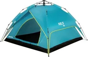 NILS Camp NC7819 2v1 modrý / Automatický stan pro 3 osoby / 200 x 200