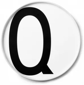 Porcelánový talíř s písmenem Q Design Letters