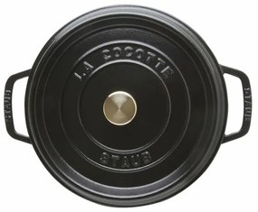 Staub Cocotte hrnec vysoký kulatý 24 cm/4,8 l černá, 12502423