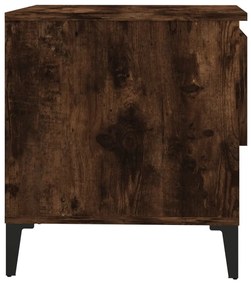 Odkládací stolek kouřový dub 50 x 46 x 50 cm kompozitní dřevo - Default Title