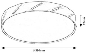 Rabalux 71119 - LED Stropní svítidlo NESSIRA LED/25W/230V 3000K bílá
