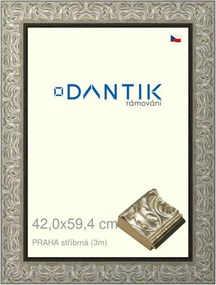 DANTIK rámeček 42x59,4 | PRAHA stříbrná (Plexi Čiré)