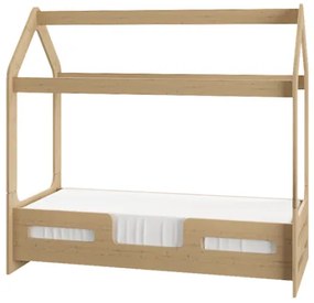 Dětská postel LEO 2v1 - 180x80 cm - přírodní březová překližka - 3D6626