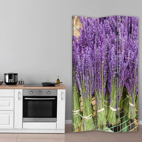Gario Paraván Kytice levandule Rozměry: 145 x 170 cm, Provedení: Otočný paraván 360°