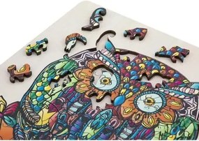 GRAFIX Obrysové puzzle Sova / 133 dílků / od 7 let