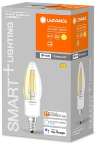 LEDVANCE SMART+ WiFi Filament Candle 40 E14 4W 827