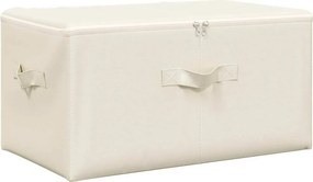 Úložné boxy 2 ks textil 43 x 34 x 23 cm krémové 332911