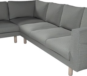 Potah na pohovku IKEA Norsborg rohová 5-místná barva modrá látka pletený vzor