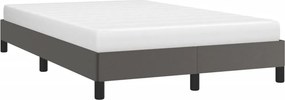 Rám postele bez matrace šedý 120x190 cm umělá kůže 3269623