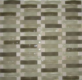 Mozaika Béžová sklo- kámen 30,3x31,5