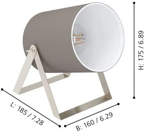 Eglo 99104 - Stolní lampa VILLABATE 1xE27/25W/230V