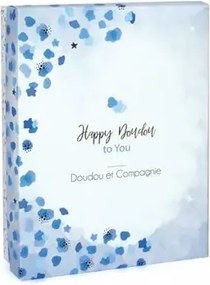 Doudou Dárková krabička modrá - mini králíček 17 cm / od 0 let