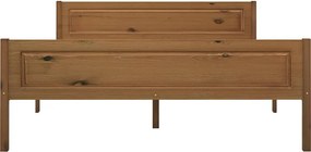 Rám postele masivní borové dřevo medově hnědý 120 x 200 cm 322112