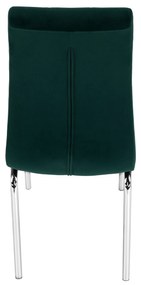 Kondela Jídelní židle, smaragdová / chrom, GERDA NEW