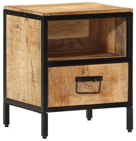 Noční stolek 40 x 35 x 50 cm masivní mangovníkové dřevo - Default Title