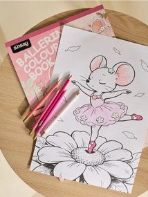 Sinsay - Omalovánka s motivem myší baletky - růžová