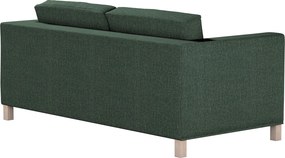 Potah na pohovku IKEA  Karlanda rozkládací, krátký barva zelená látka pletený vzor