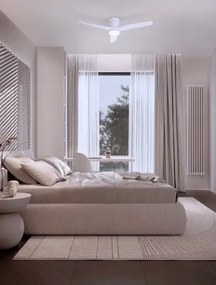 LED bílé designové stropní svítidlo Aloa s dálkovým ovládáním