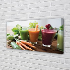 Obrazy na plátně zeleninové koktejly 120x60 cm