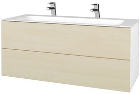 Dřevojas Koupelnová skříňka VARIANTE SZZ2 120 Varianta: N01 Bílá lesk / D08 Wenge