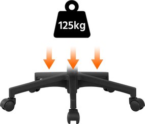 Kancelářská židle Yaheetech – černá (263540068618)