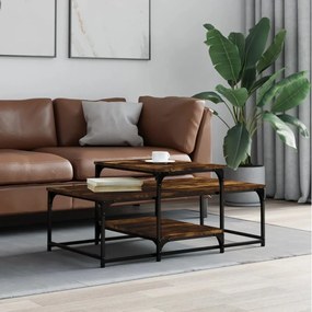 vidaXL Konferenční stolek 102 x 60 x 45 cm kompozitní dřevo [835315] Barva: kouřový dub