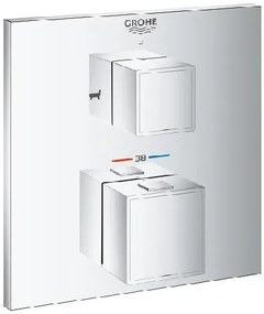 Grohe Grohtherm Cube - Termostatická baterie pod omítku pro 2 spotřebiče, chrom 24155000