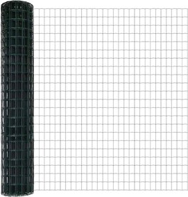 Euro plotové kotvení 10 x 1,5 m Ocel potažená PVC Zelená 3350285