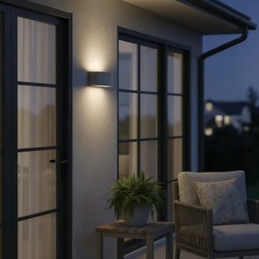 Ideal Lux - Venkovní nástěnné svítidlo ANDROMEDA 1xE27/60W/230V IP55 antracit