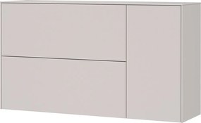 Krémový závěsný botník 137x78x41 cm – Germania