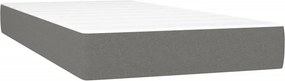 Box spring postel s matrací tmavě šedá 120x190 cm textil 3269875