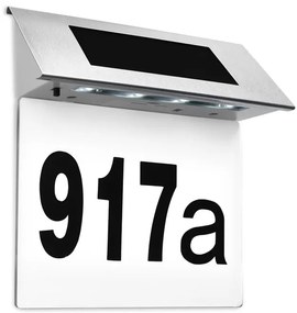 LED solární domovní číslo bílé 105371