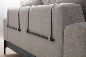 Hanah Home Třímístná pohovka ETI šedá 220 cm
