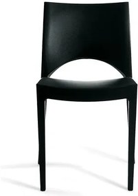 Plastová jídelní židle Stima PARIS – bez područek, stohovatelná Moka