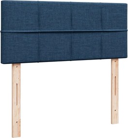 Box spring postel s matrací modrá 120x200 cm textil 3288161