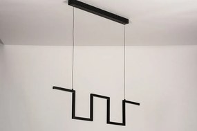 Závěsné černé LED svítidlo nad stůl Zagatti Black Big