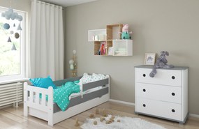 BabyBeds Dětská postel STAS Velikost postele: 180x80 cm, Barevné provedení: Ořech, Úložný prostor: Ano, s úložným prostorem Bílá