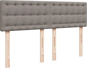 Box spring postel s matrací taupe 160x200 cm textil 3288257